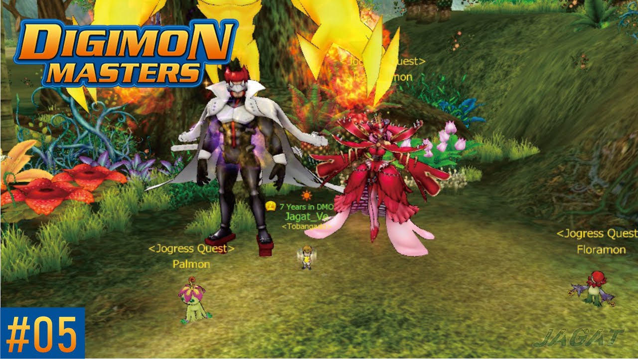 #05 Rafflesimon Quest Jogress Lotusmon - Digimon Master Online - YouTube