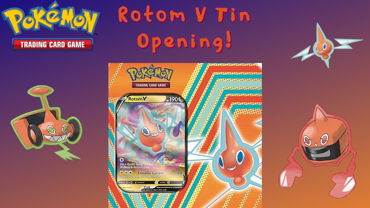 1st Video of 2023! ROTOM V Tin Opening! FULL ART PULLS! - YouTube