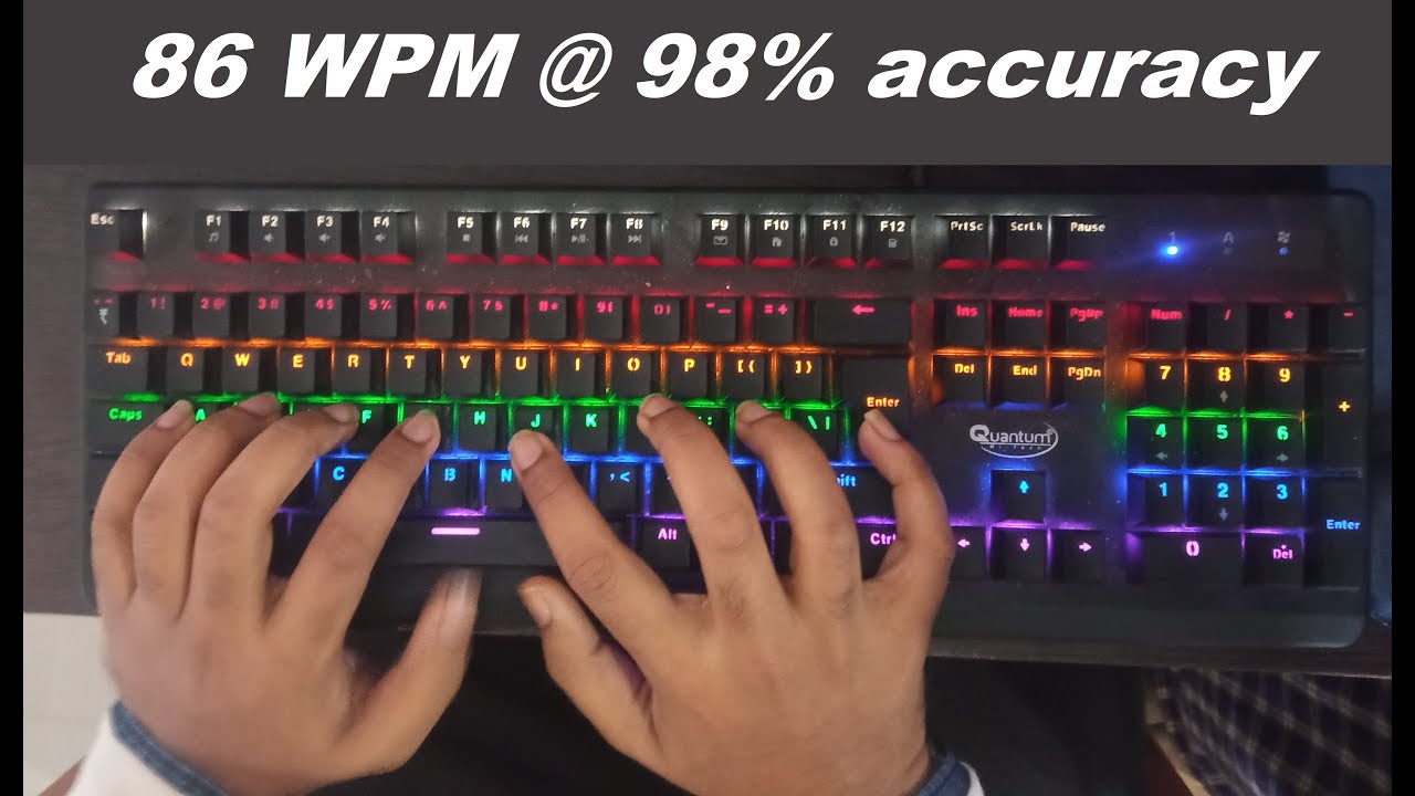 How 86 WPM typing looks like? | Handcam video - YouTube