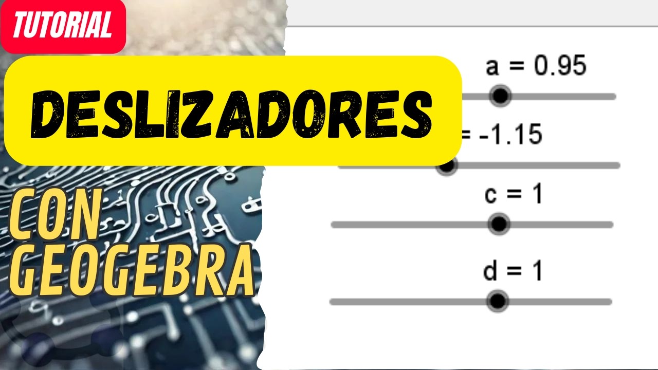 Tutorial: Cómo hacer deslizadores en GeoGebra. - YouTube