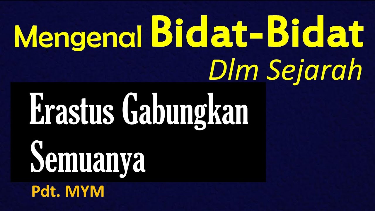 BIDAT-BIDAT: Erastus Gabungkan Semuanya - YouTube