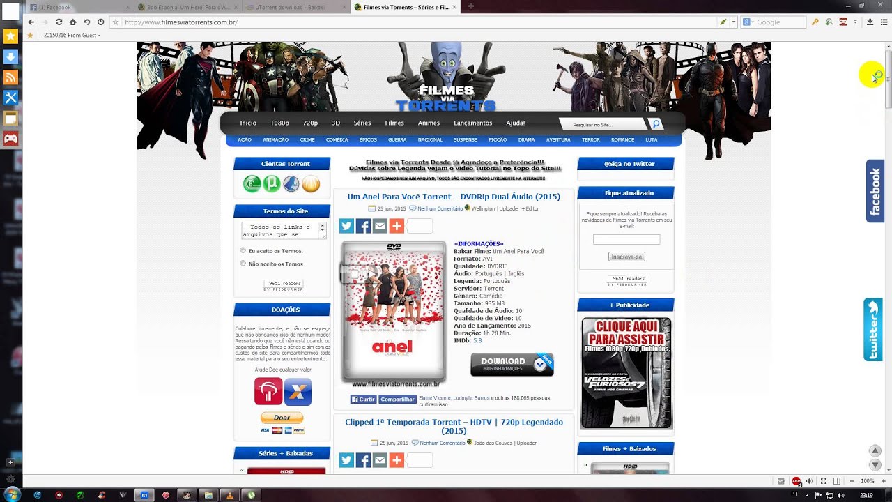 Como baixa filmes torrent 100% Facil - YouTube