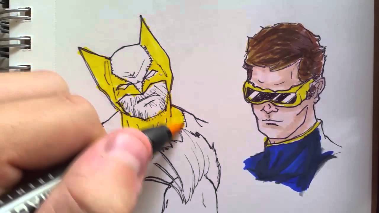 Sketch 17 Drawing Marvel's X-Men - YouTube