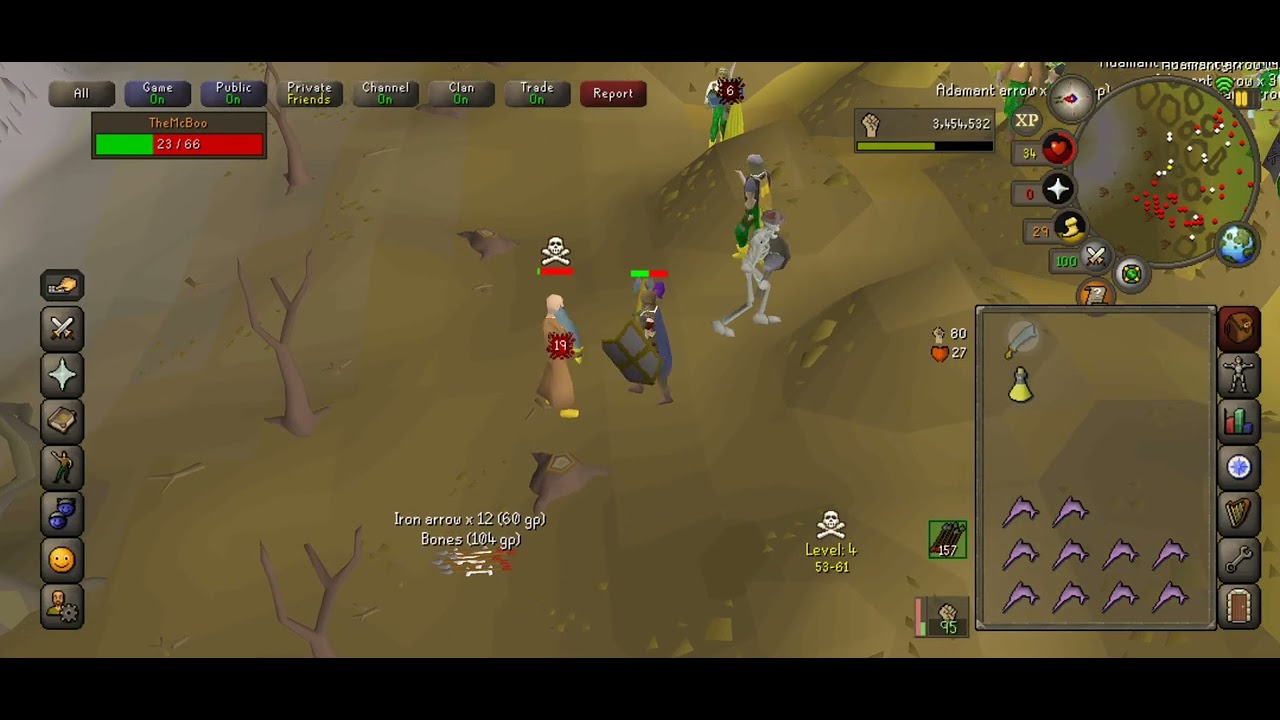 OSRS F2P PK PURE STR vs Pure Str with Prayer round 2 - YouTube