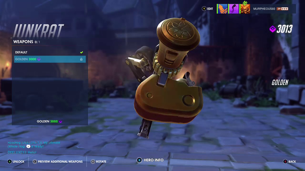 Unlocking My 3rd Golden Gun - Junkrat - YouTube