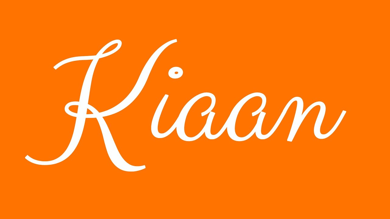 Learn how to Sign the Name Kiaan Stylishly in Cursive Writing - YouTube