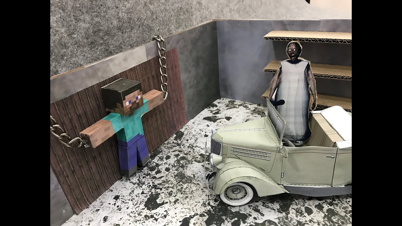 Granny's house. Cardboard game. DIY - YouTube