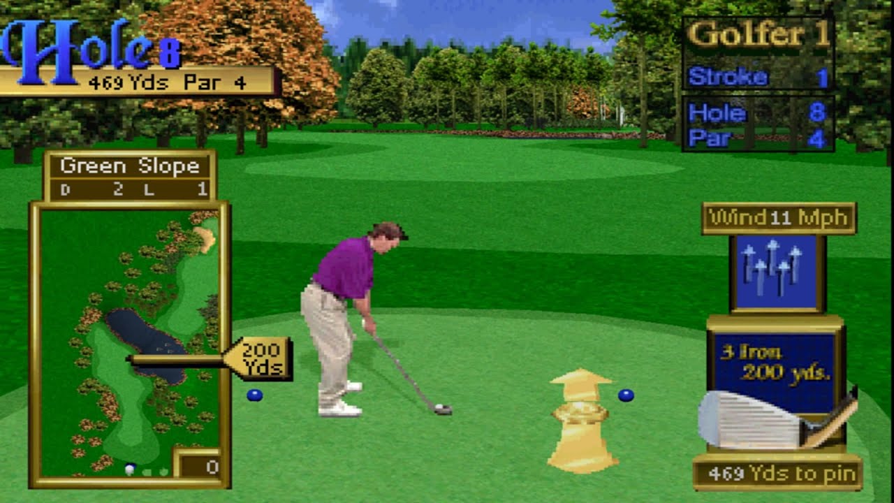 Peter Jacobsen's Golden Tee Golf (PS1) DuckStation - YouTube