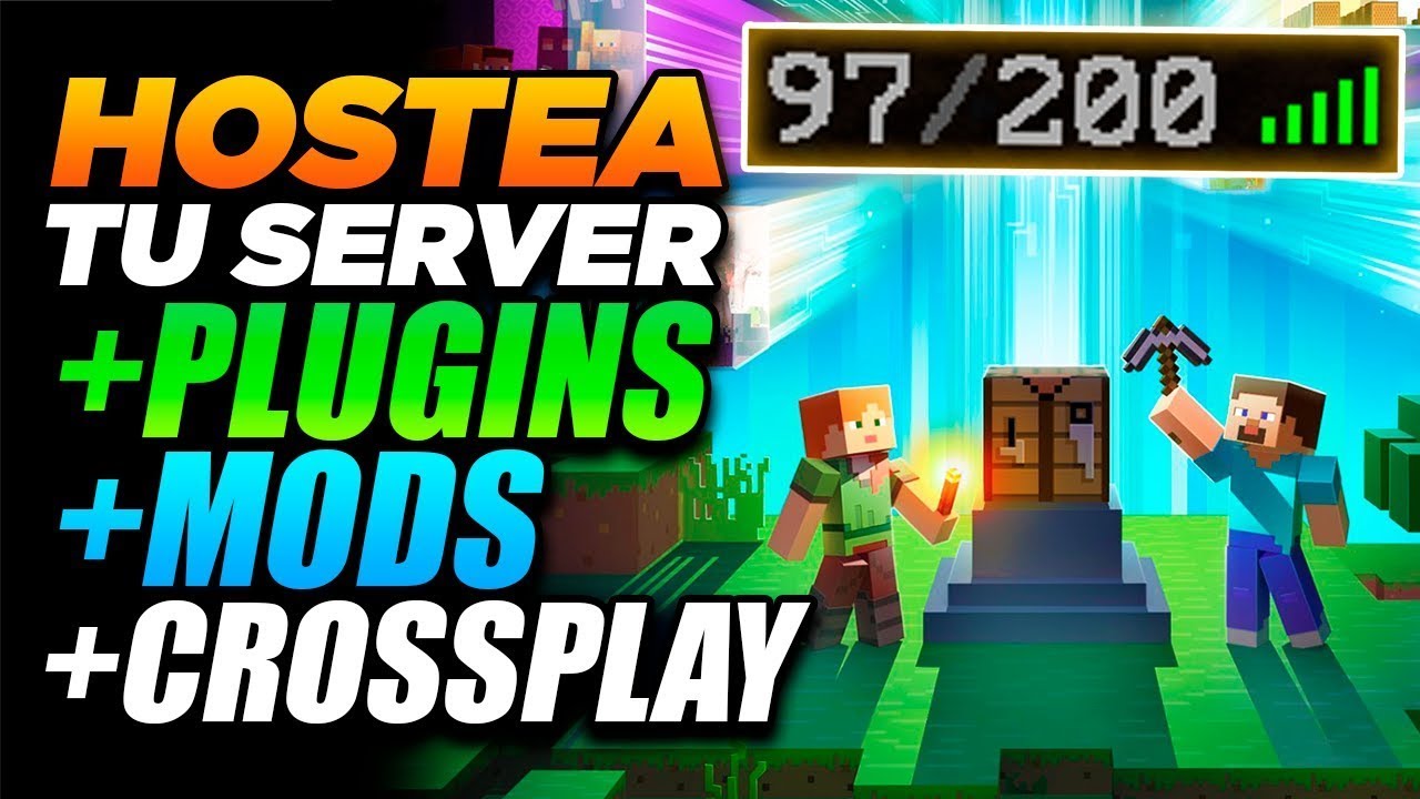 🌎HOST PARA MINECRAFT CROSSPLAY, PLUGINS Y MODS BARATO🌎 - YouTube