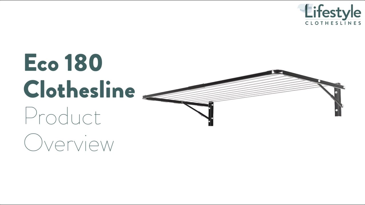 Eco 180 Clothesline Product Overview - Lifestyle Clothesline - YouTube
