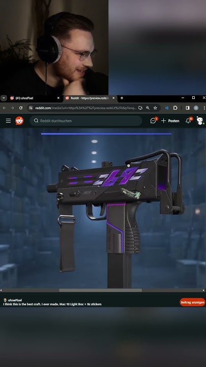 Nice MAC-10 | Light Box craft - YouTube