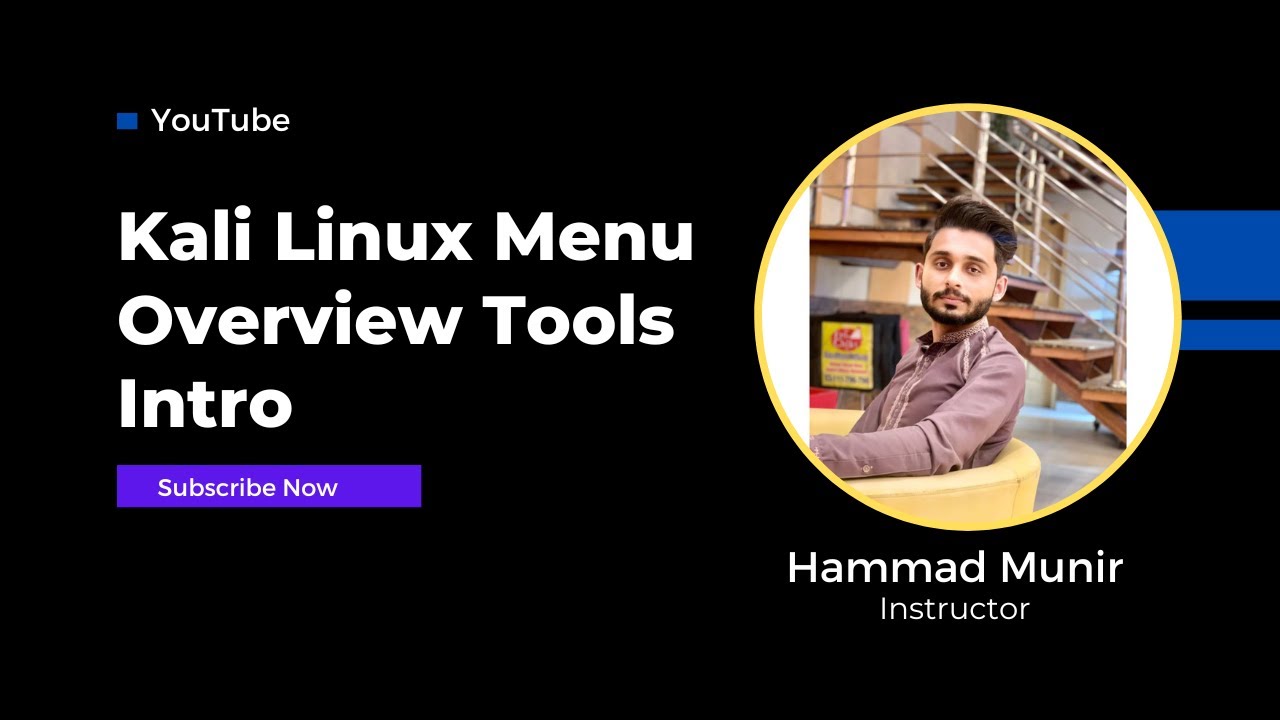 Kali Linux Menu Overview Tools Intro - YouTube