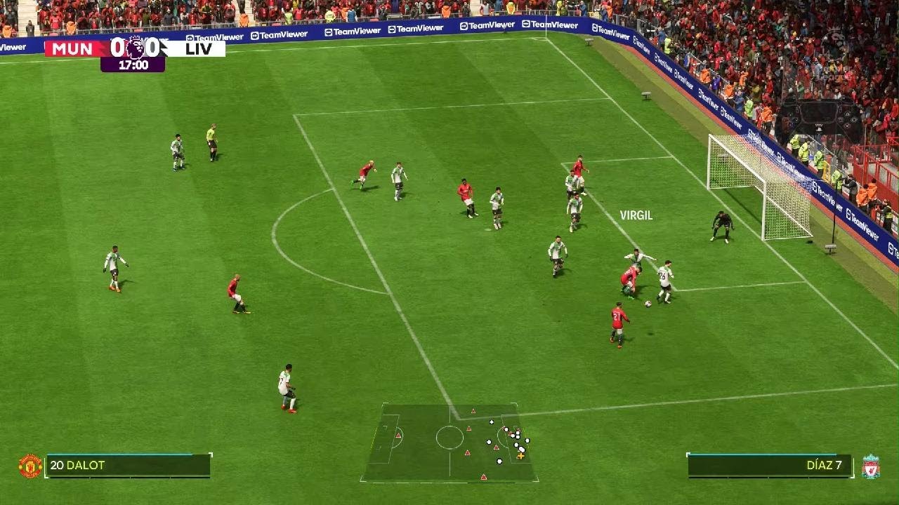 Premier League GW3 Manchester United Vs Liverpool Sim ( FC predicts ) - YouTube