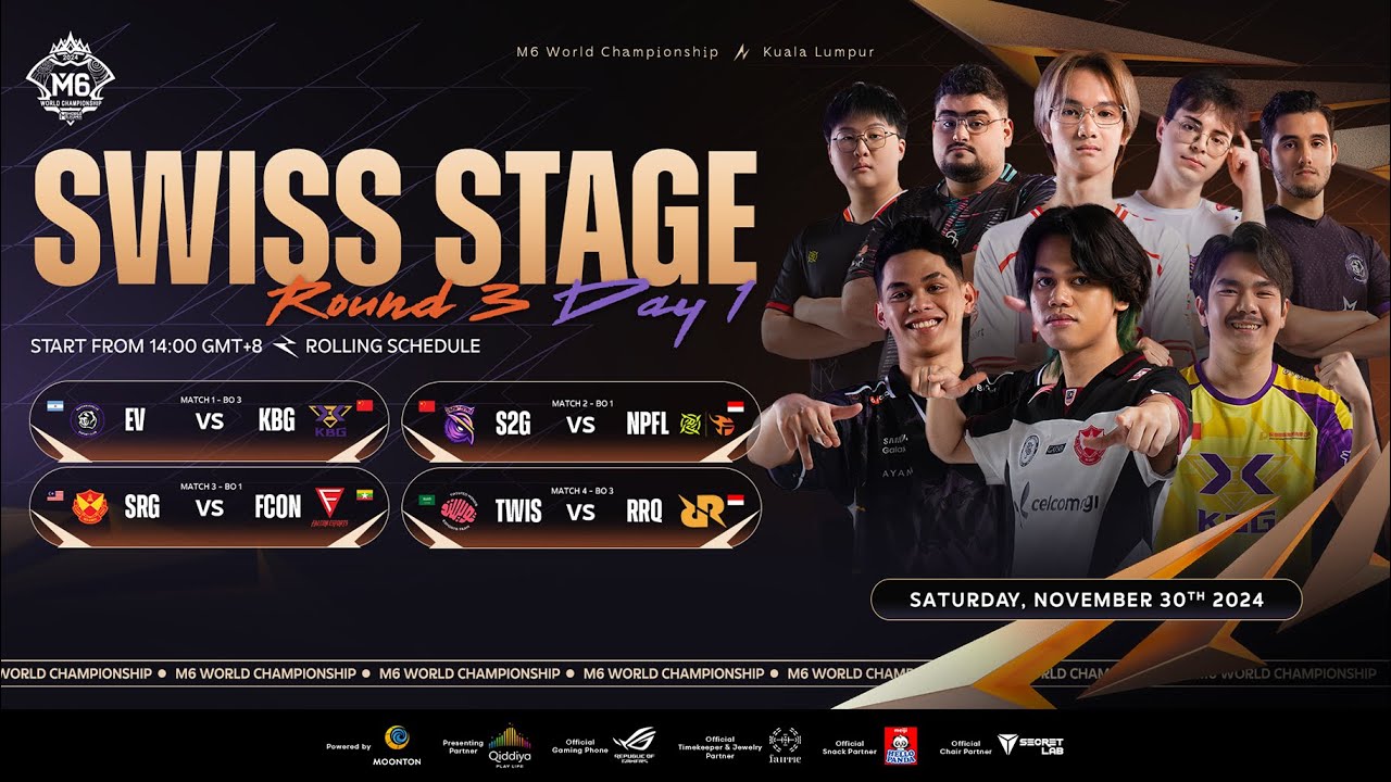 🔴LIVE | MLBB M6 World Championship | Swiss Stage Round 3 Day 1 - YouTube