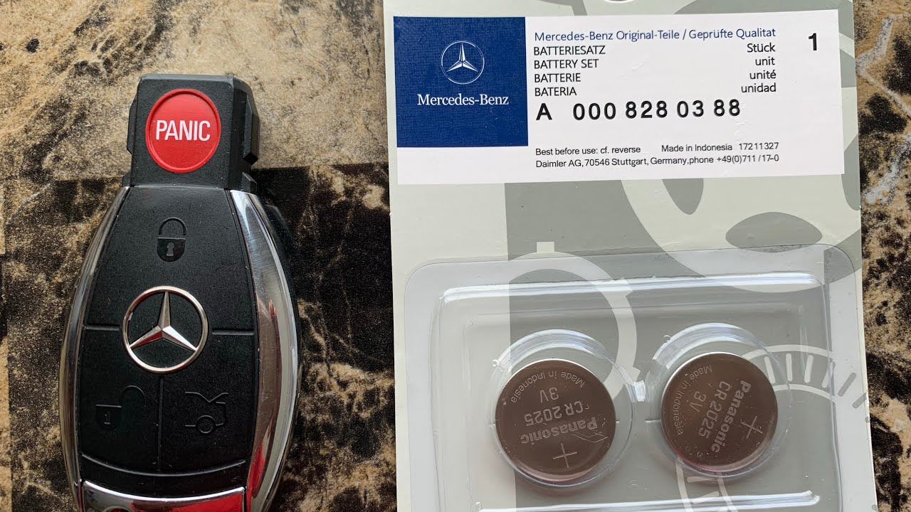 How to change the key fob batteries for the Mercedes Benz W211 - YouTube
