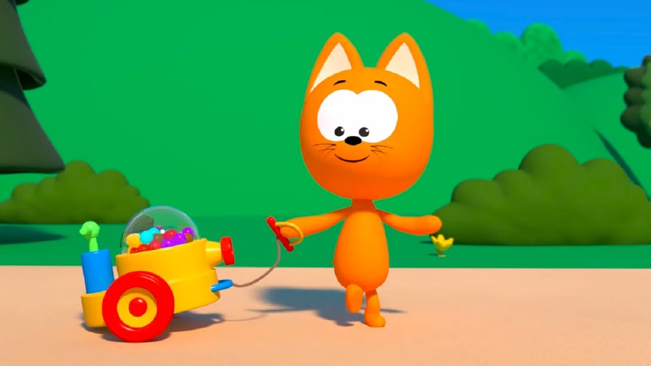 Meow meow Kitty Games - Colored Balls Gun And Spider - Funny Cartoons ...