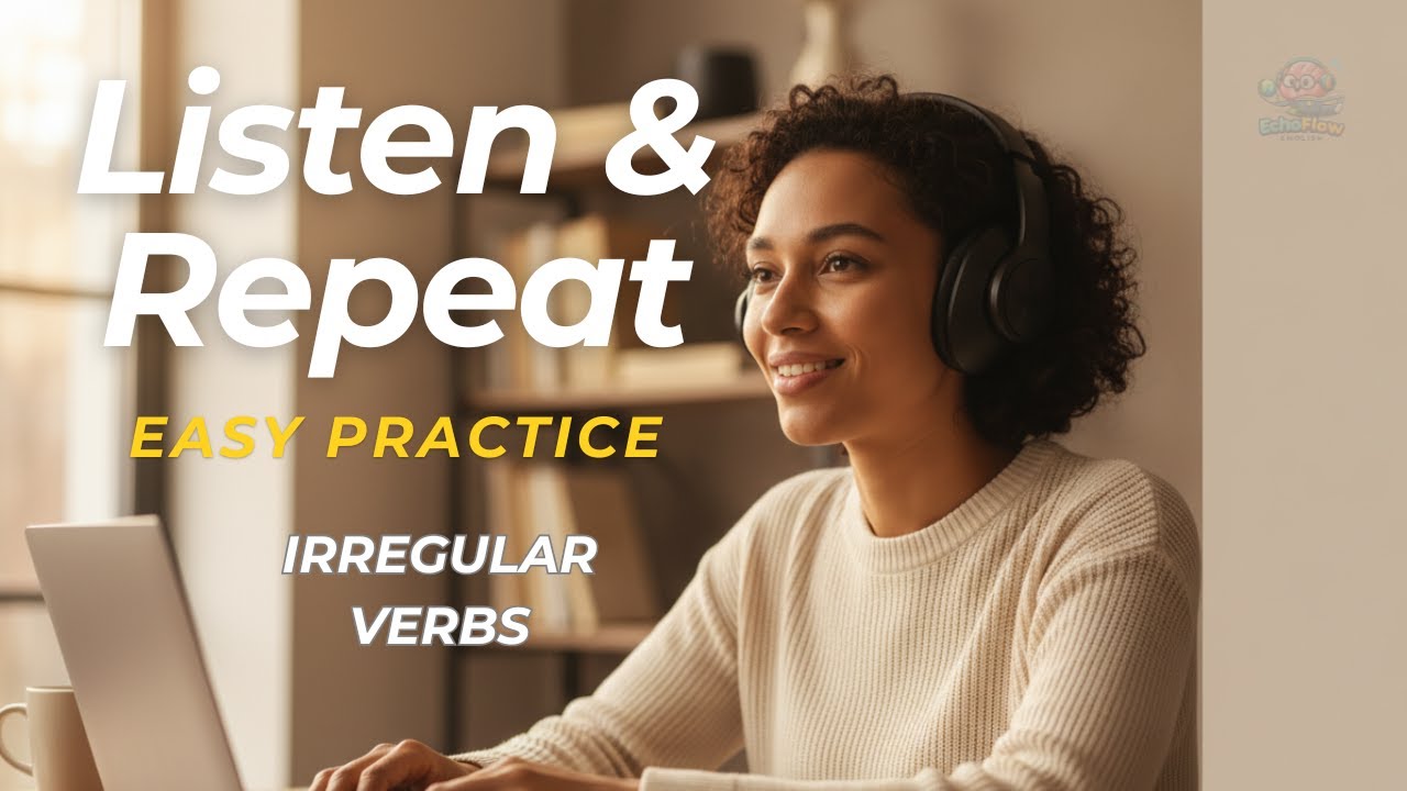 Listen and Repeat English – Easy Irregular Verbs Practice - YouTube