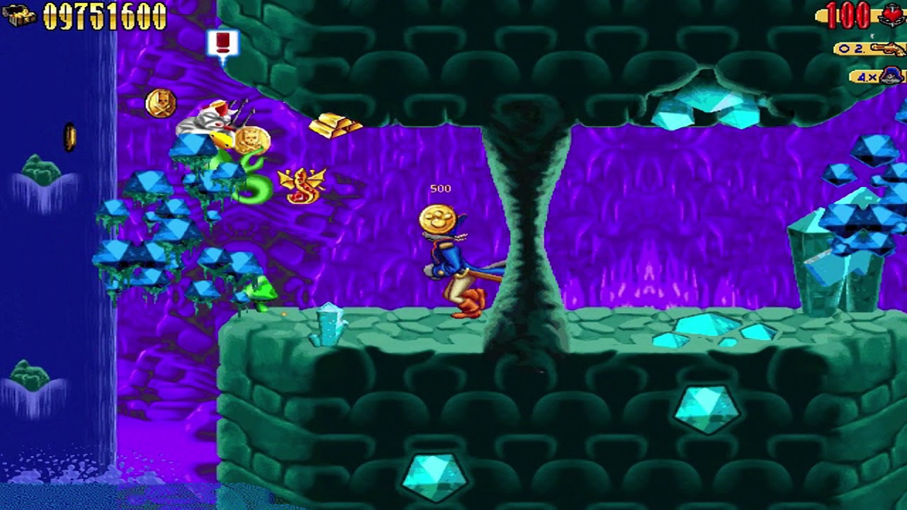 Captain Claw - Level #11 - The Caverns - YouTube