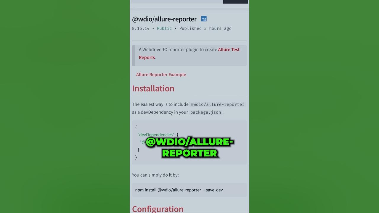Generate Allure Report with WebdriverIO 📊 - YouTube