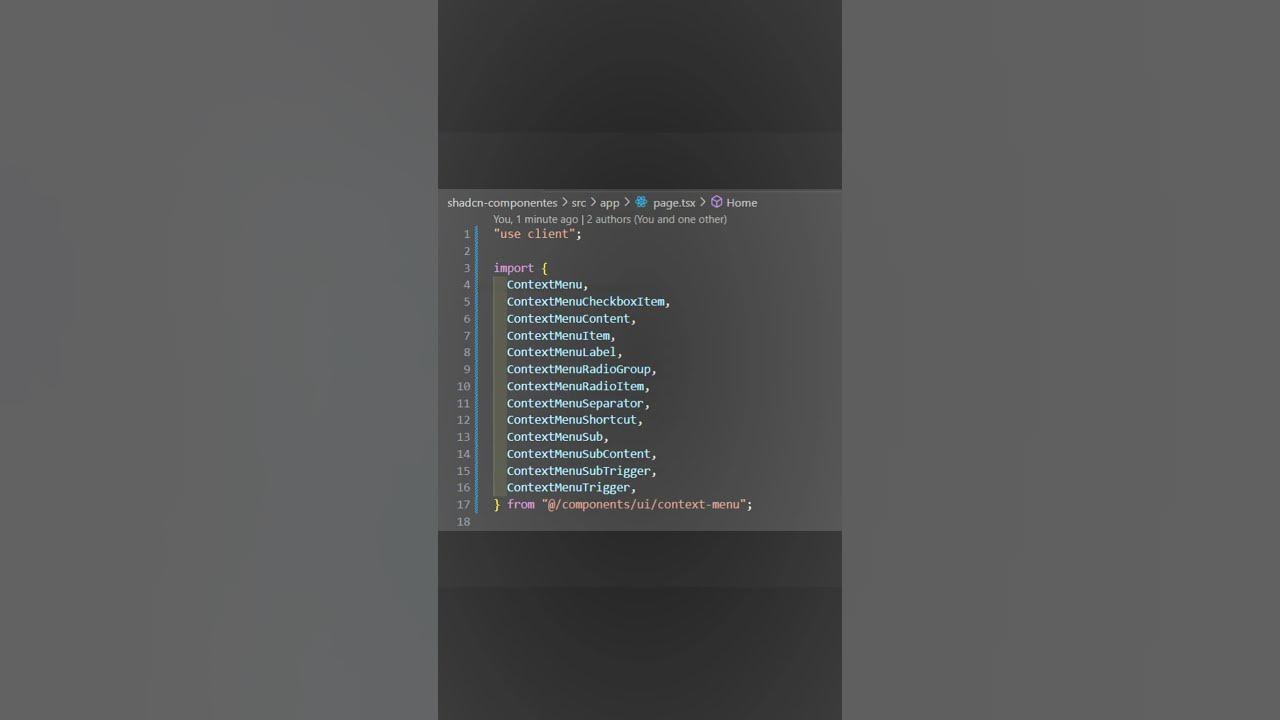 Componente Context Menu con shadcn ui en Next.js - YouTube