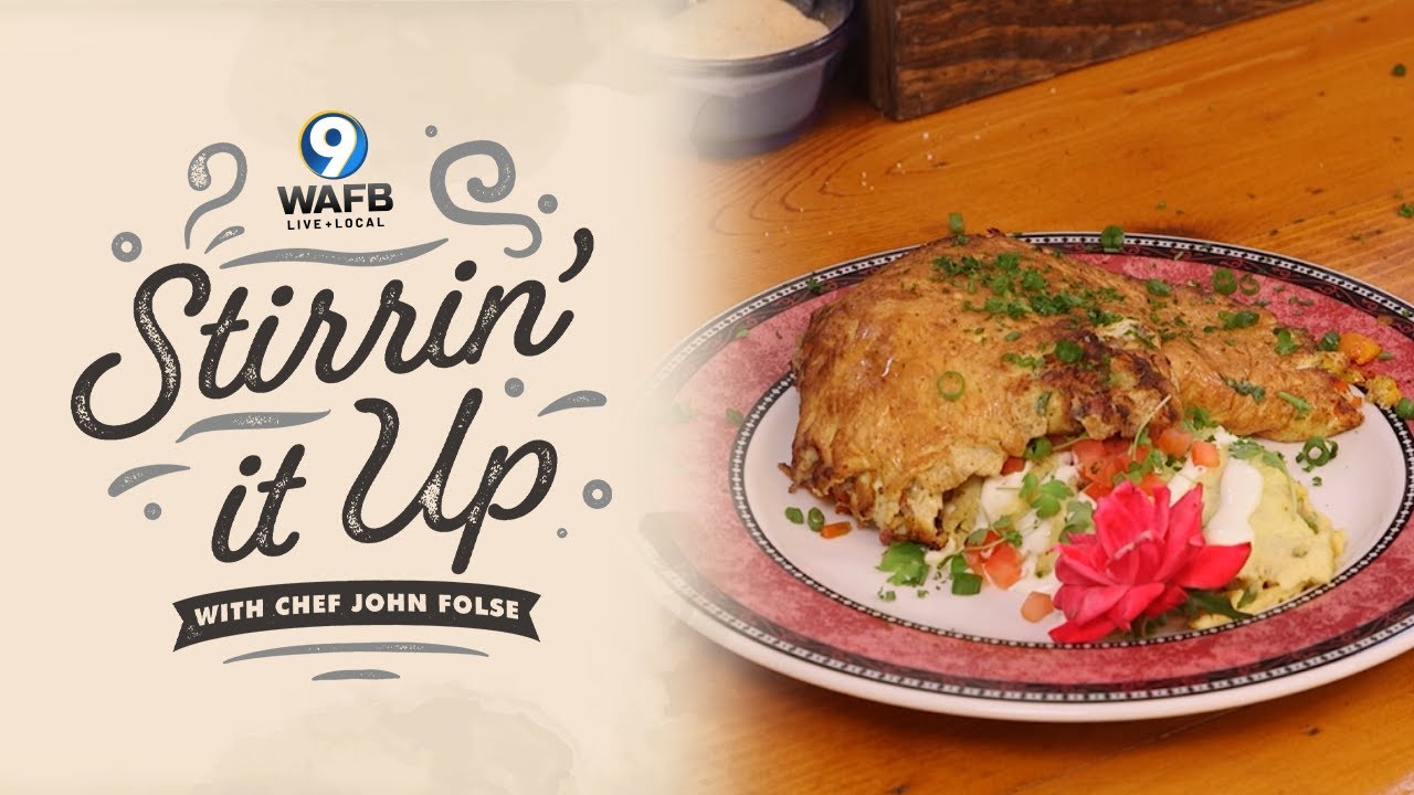 Creole Tomato Basil and Tasso Omelette - YouTube