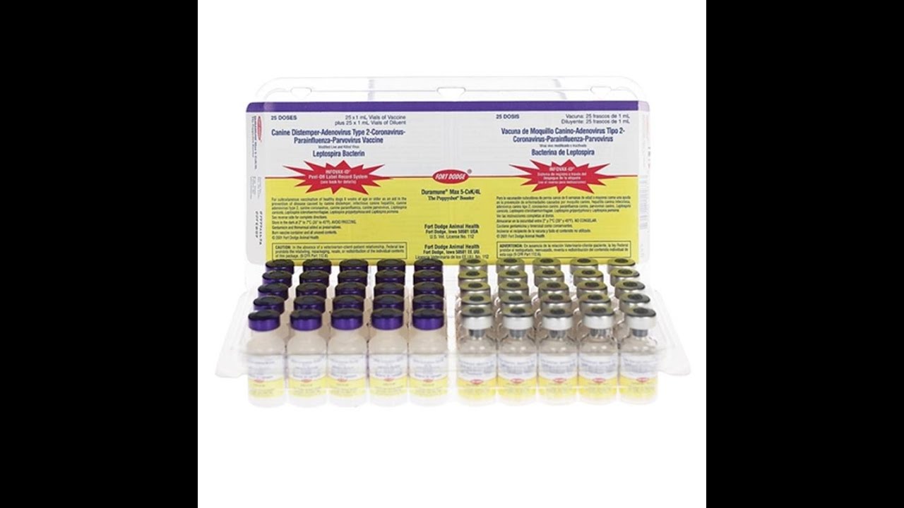 Duramune Max 5 CVK/4L The Puppy Shot Booster 25 ds Tray - YouTube