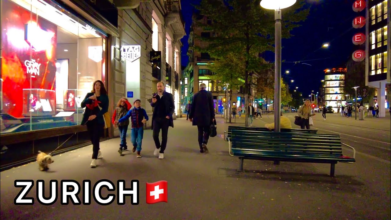 Switzerland City At Night