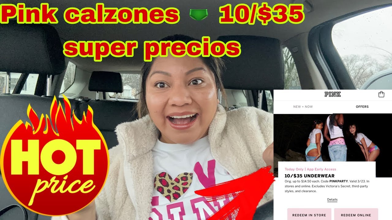 La mejor oferta que podemos aprovechar en ropa interior 🩲 pink 10/$35 ...