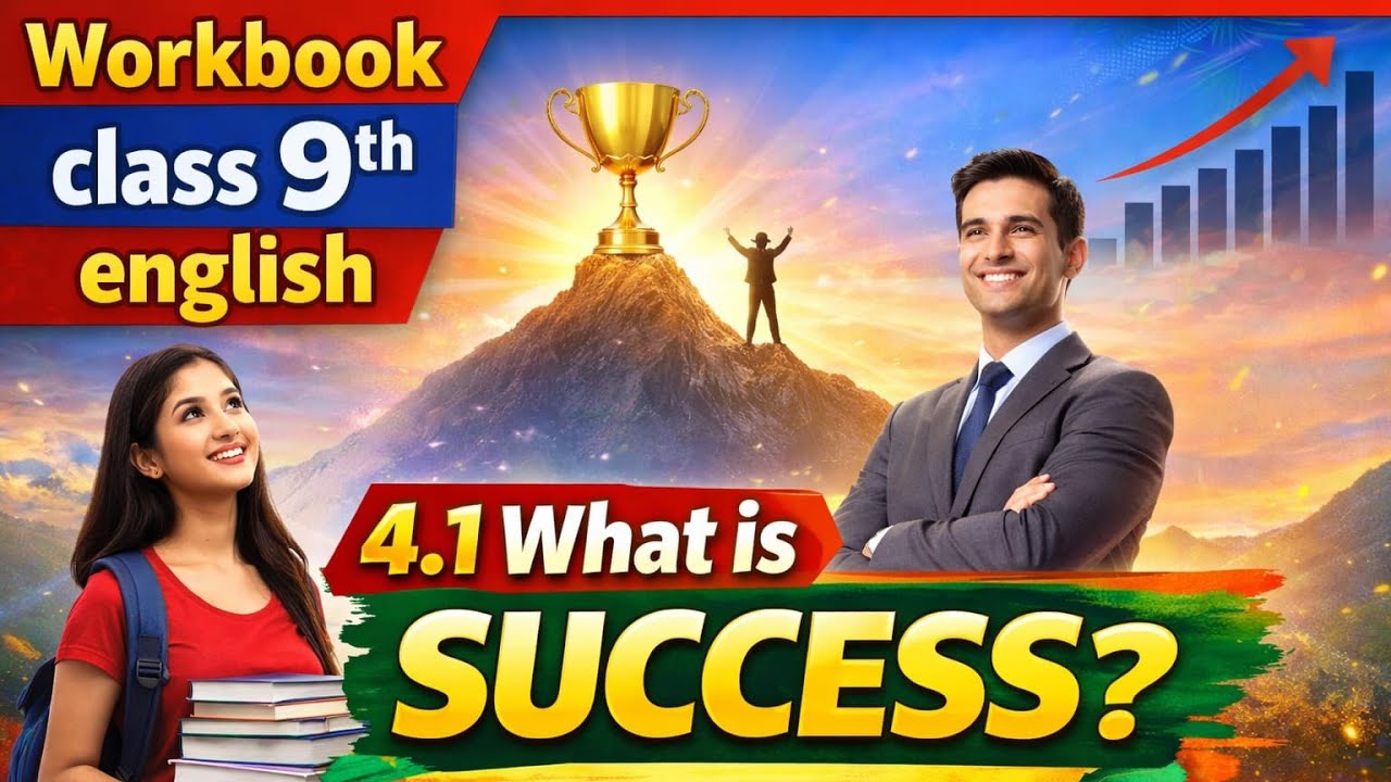 WORKBOOK class 9th English chapter // What is success// workbook class ...