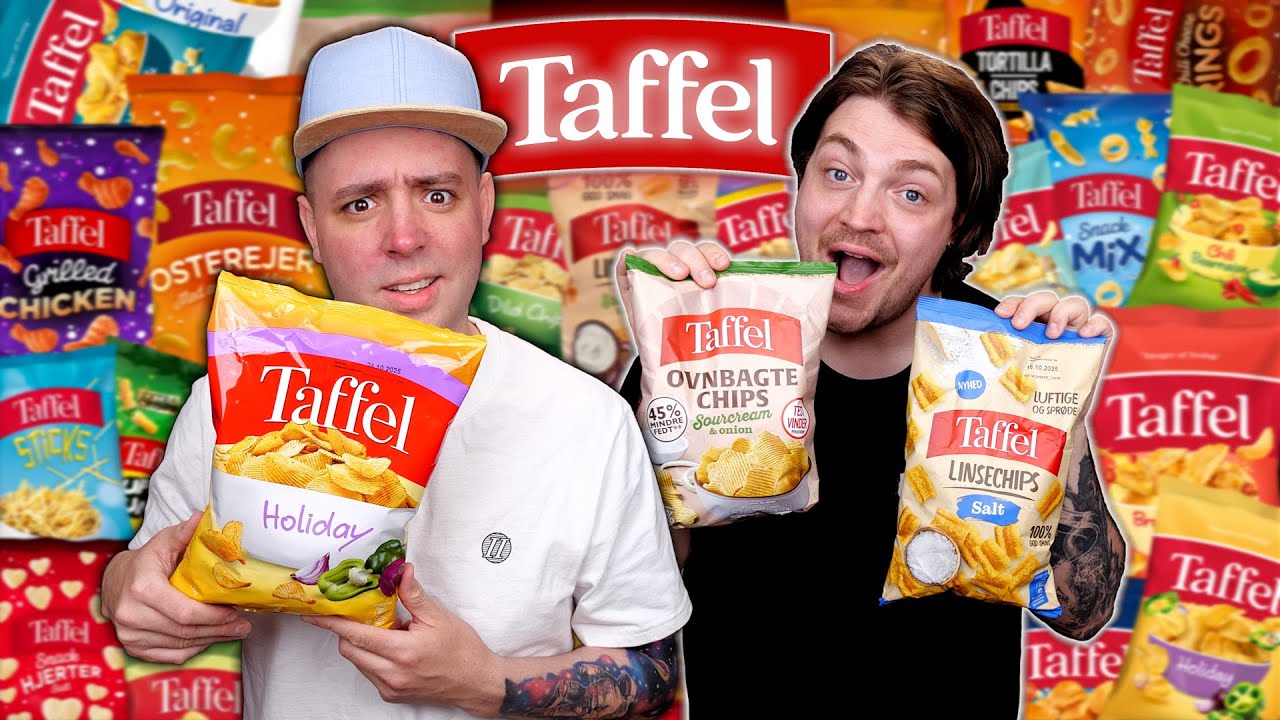 Smager ALLE Taffel Chips i Danmark - YouTube