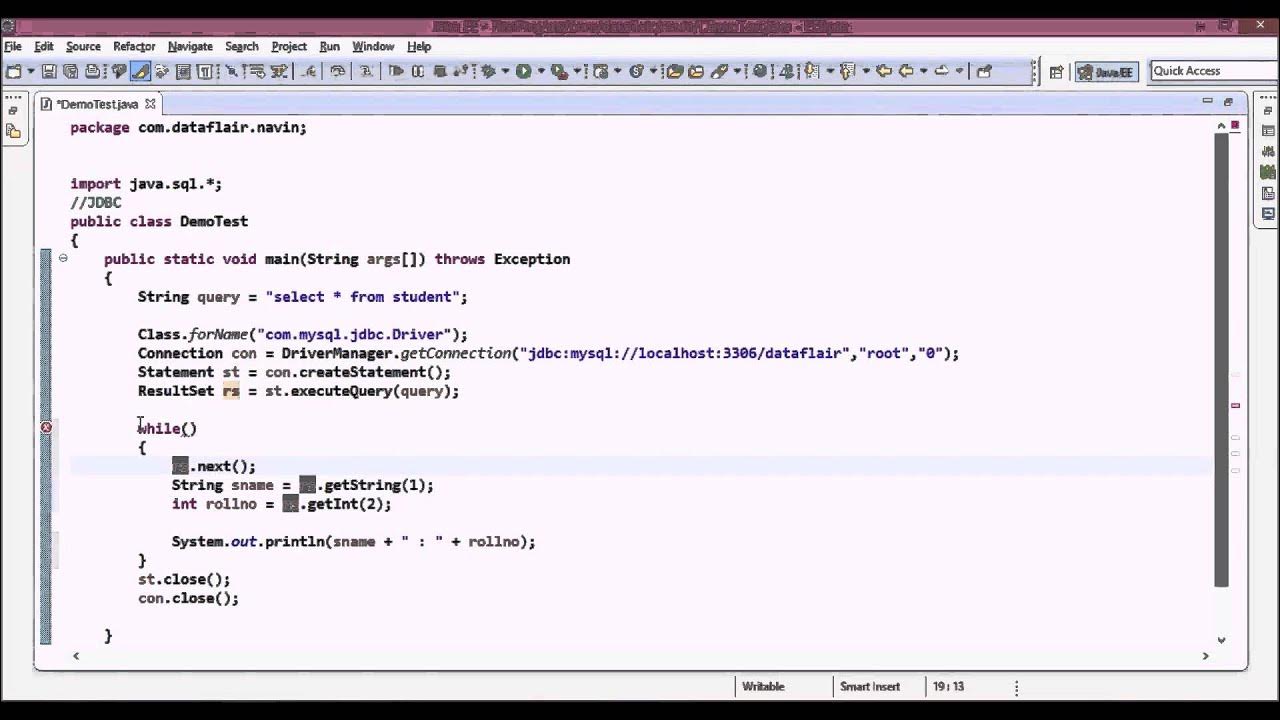 Java JDBC Resultset Methods - YouTube