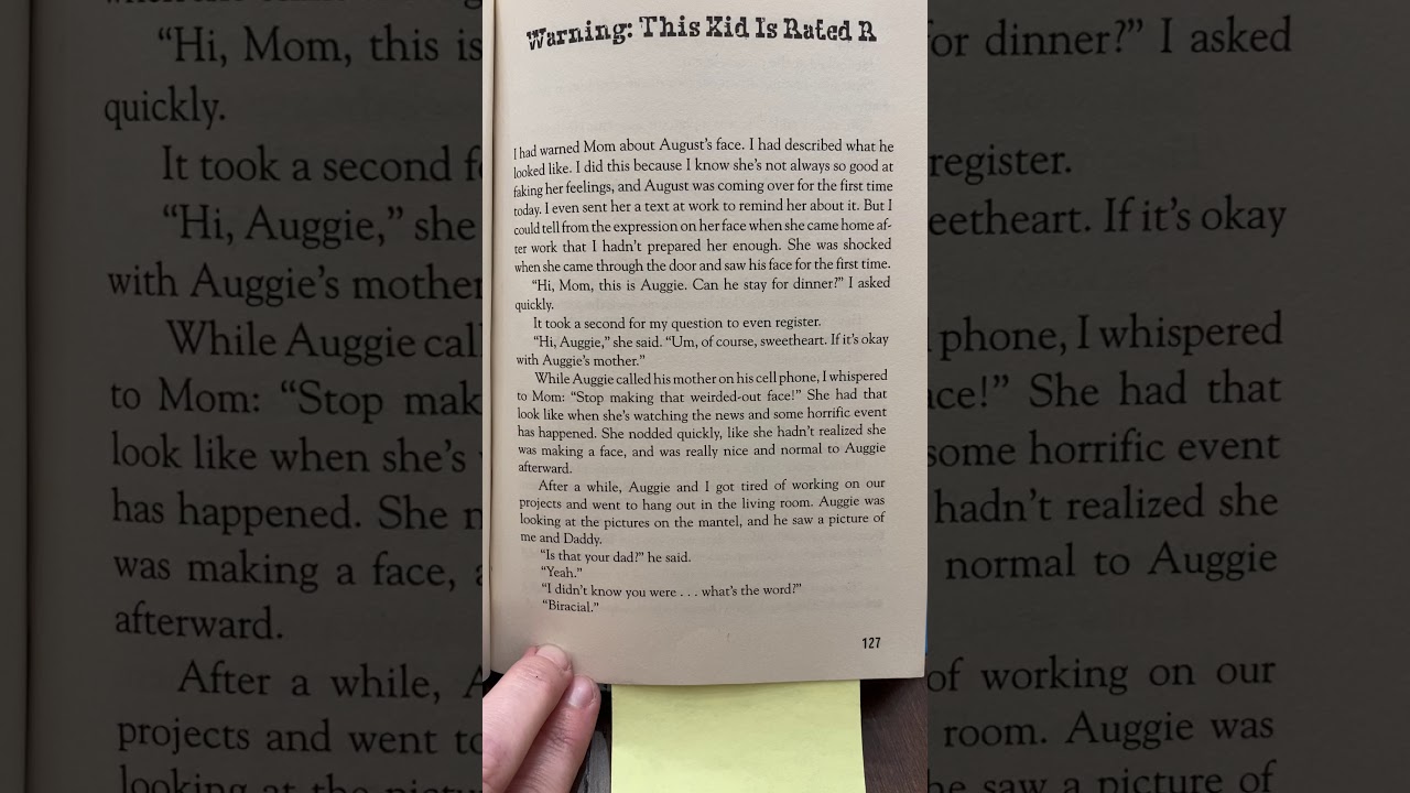 Wonder pages 124 - 130 - YouTube