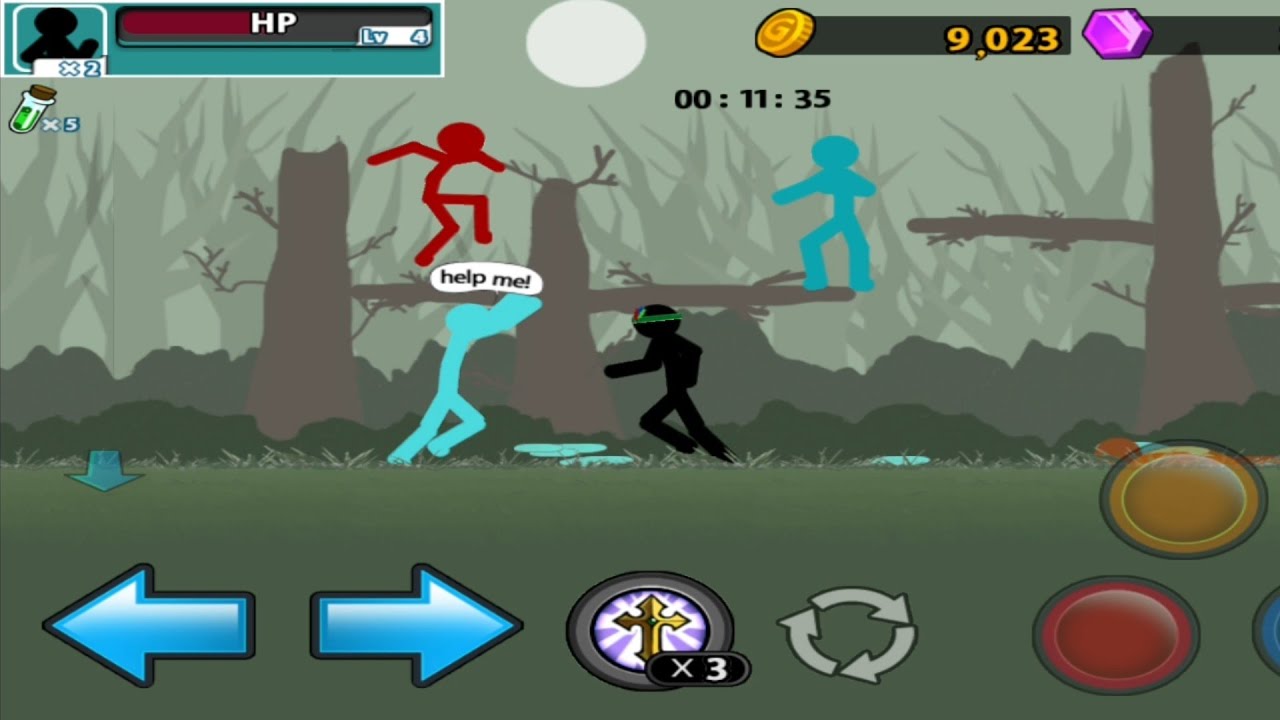 एक बार फिर जंगल में Fighting 😉 || Anger Of Stick 5 Game || Stickman ...