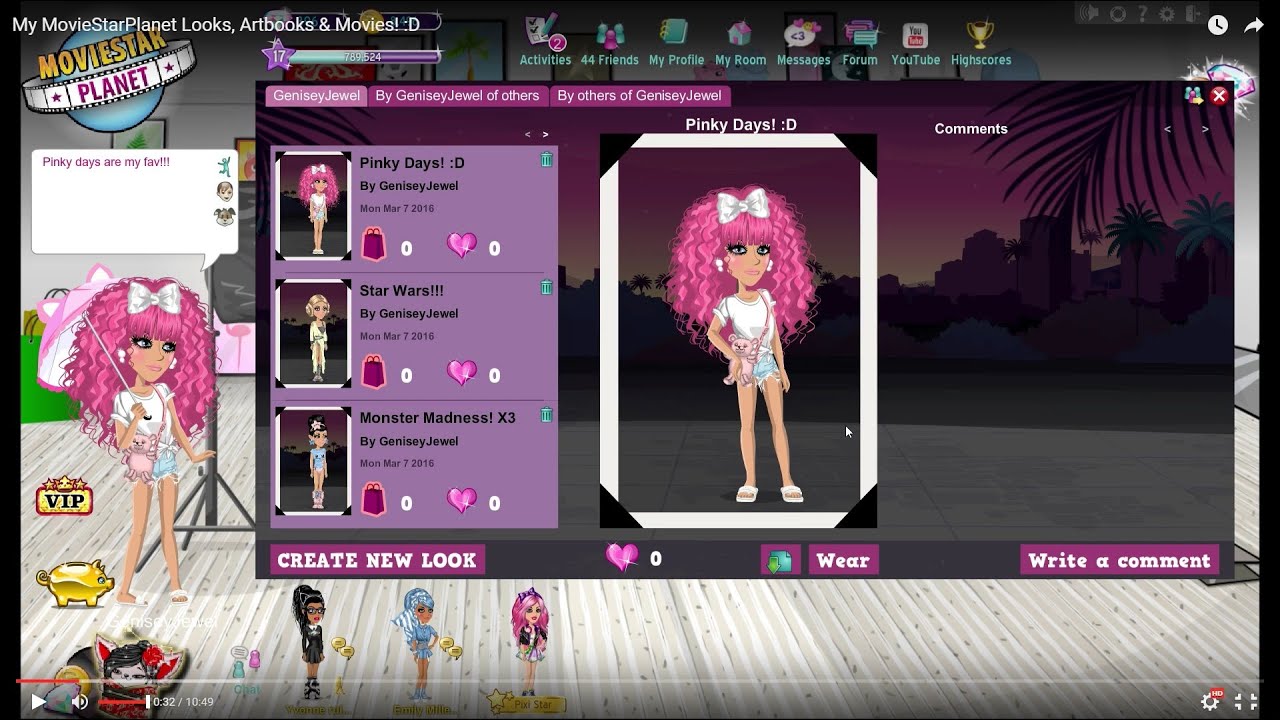 My Msp Looks, Artbooks & Movies! :D - YouTube