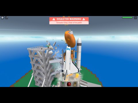 Rocket Ship Destroyed By Tornado - Roblox Natural Disaster Survival ...