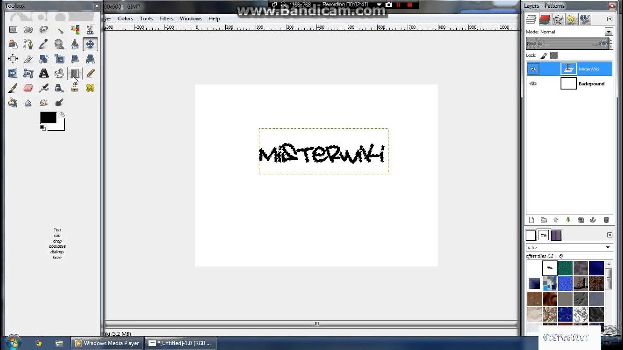 Graffiti Effect on GIMP 2.8 - YouTube
