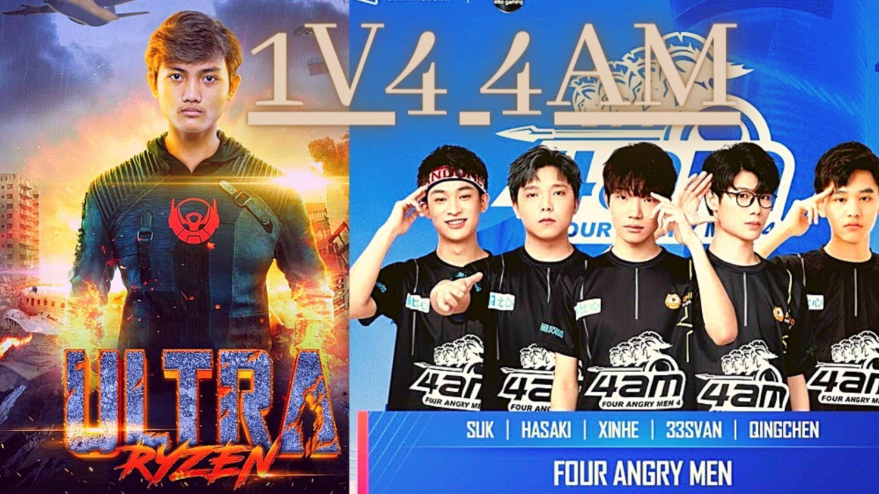 BTR RYZEN 1V4 4AM | FOUR ANGRY MAN | SUPER RYZEN | ULTRA RYZEN | BTR ...