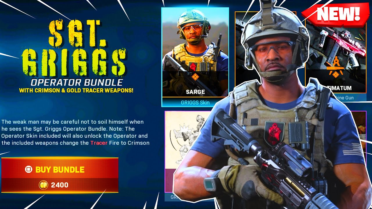 HOW to UNLOCK SGT. GRIGGS OPERATOR in MODERN WARFARE - SGT. GRIGGS ...