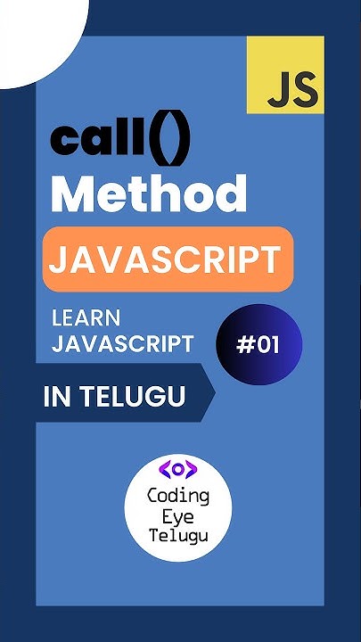 call() method in JavaScript in Telugu | Learn JavaScript in Telugu #01 | JavaScript Tutorials # ...