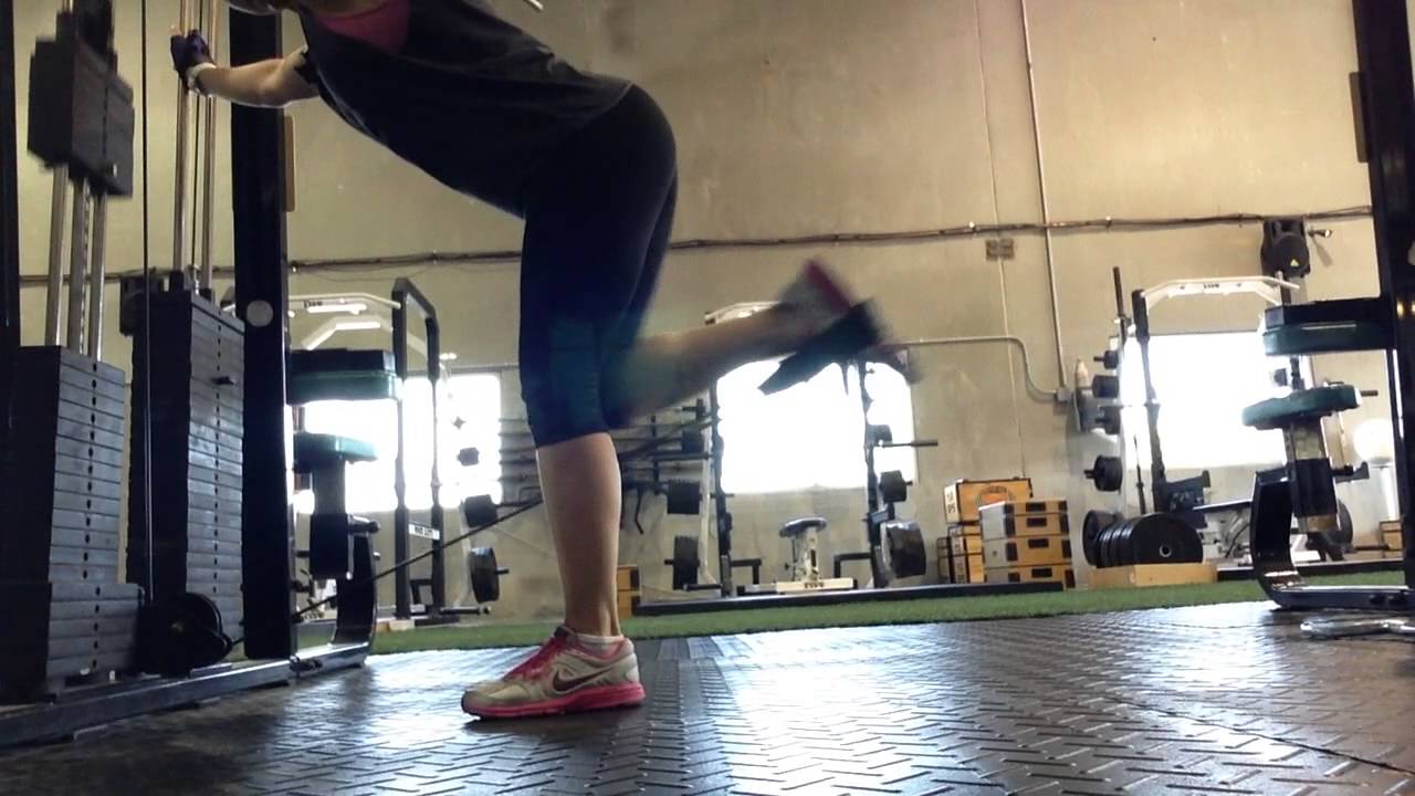 How To Do Glute Cable Kickback - YouTube