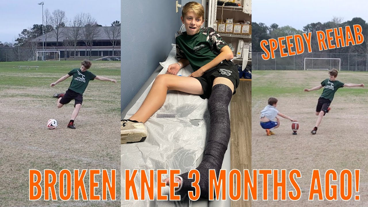 BROKEN KNEE TO KICKING SOCCER BALL & FOOTBALL IN 3 MONTHS - YouTube