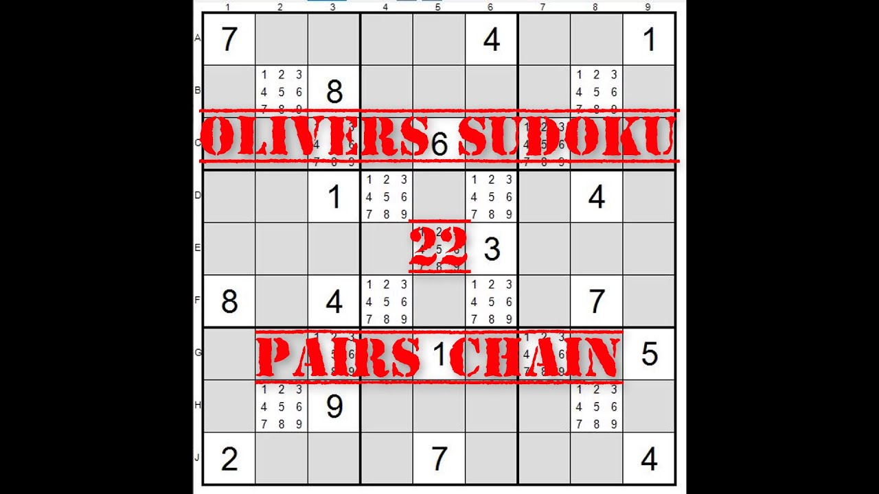 22 Sudoku Pairs Chain - YouTube