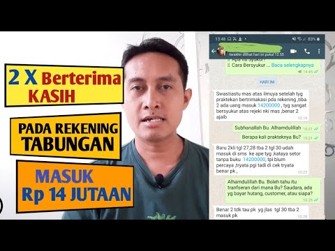 2 X BERTERIMA KASIH KE REKENING, DAPAT TRANSFERAN Rp 14 JUTAAN | MAGNET UANG