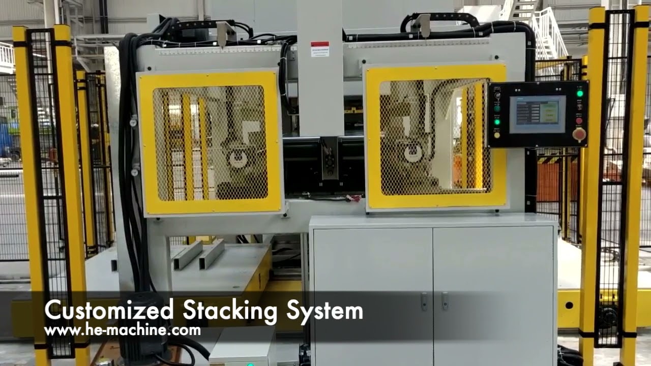 Customized Stacking System For Metal Sheet Blanking Line - YouTube
