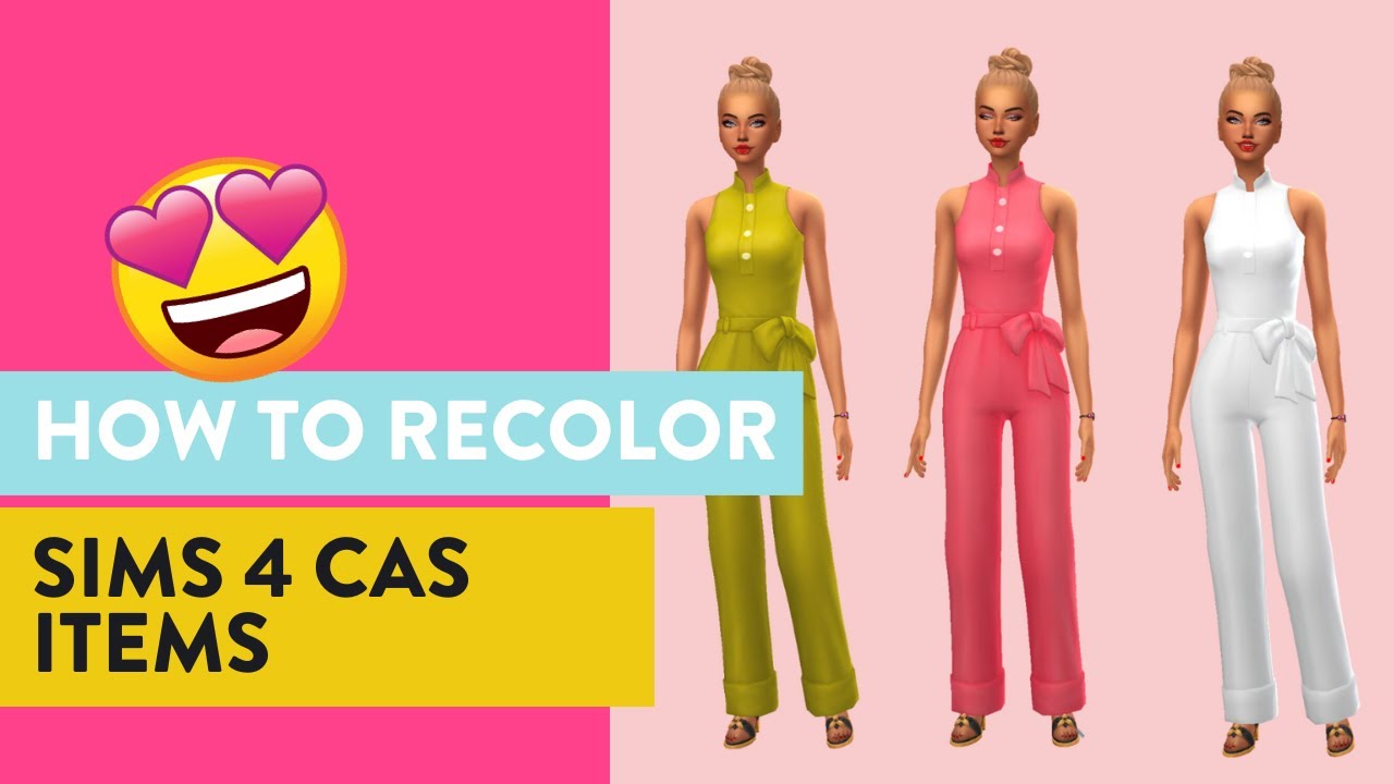 How to Recolor Sims 4 CAS Items in 2 Minutes Flat - YouTube