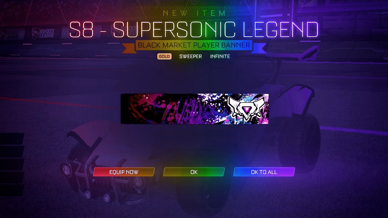 PLAYING ROCKET LEAGUE WITH THE S8 SUPERSONIC LEGEND BANNER! - YouTube