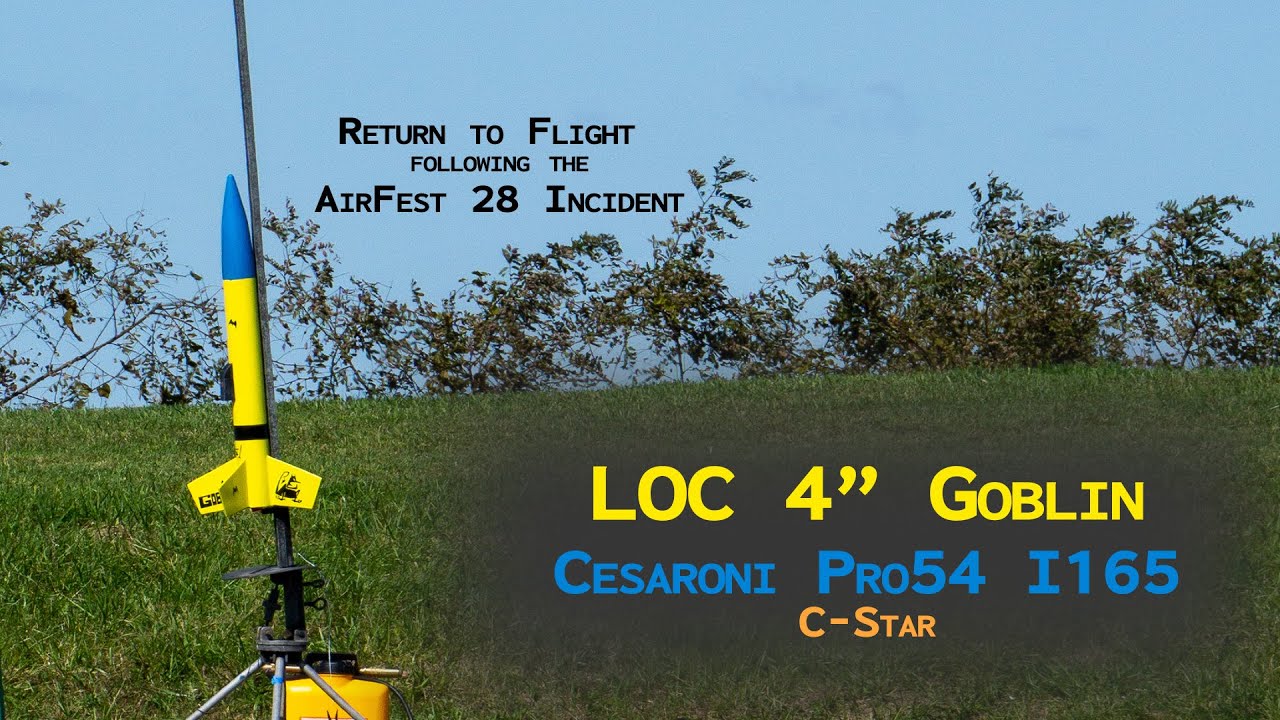LOC Precision 4" Goblin - Cesaroni I165 C-Star - YouTube