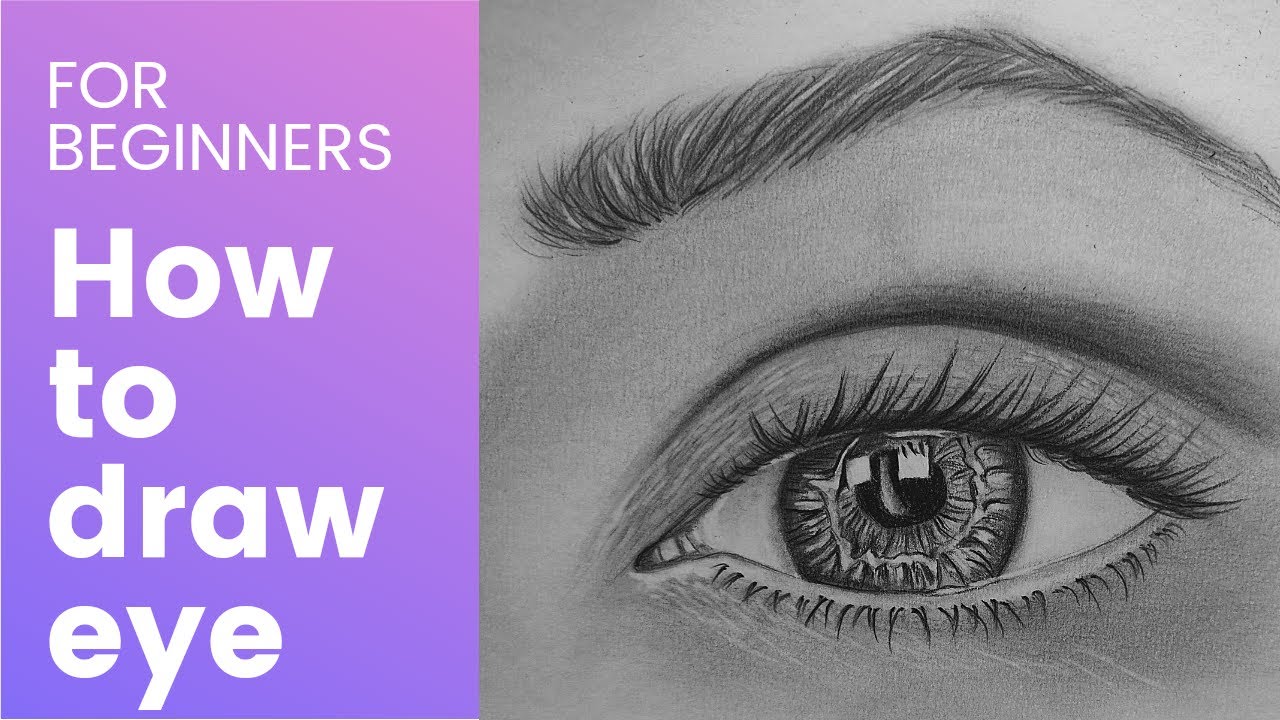 Easy eye tutorial for beginners|How to draw an eye|easy eye drawing ...