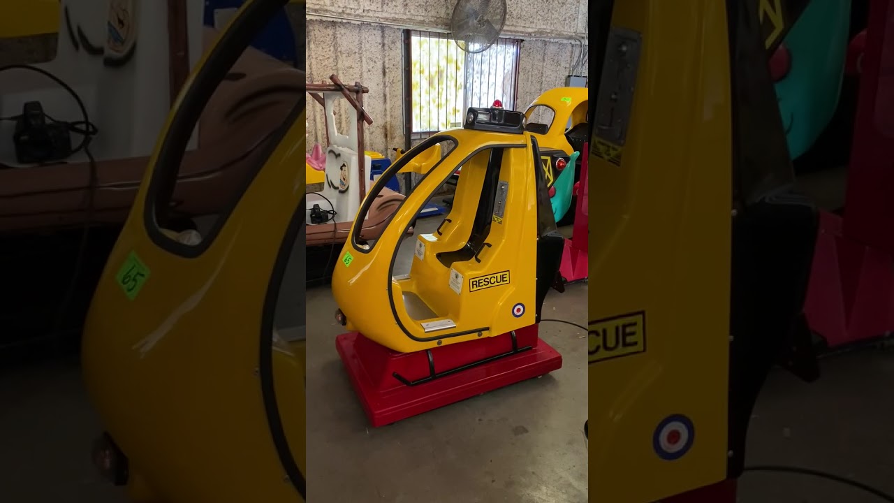 Helicopter Kiddie Ride, Coin Operated - YouTube