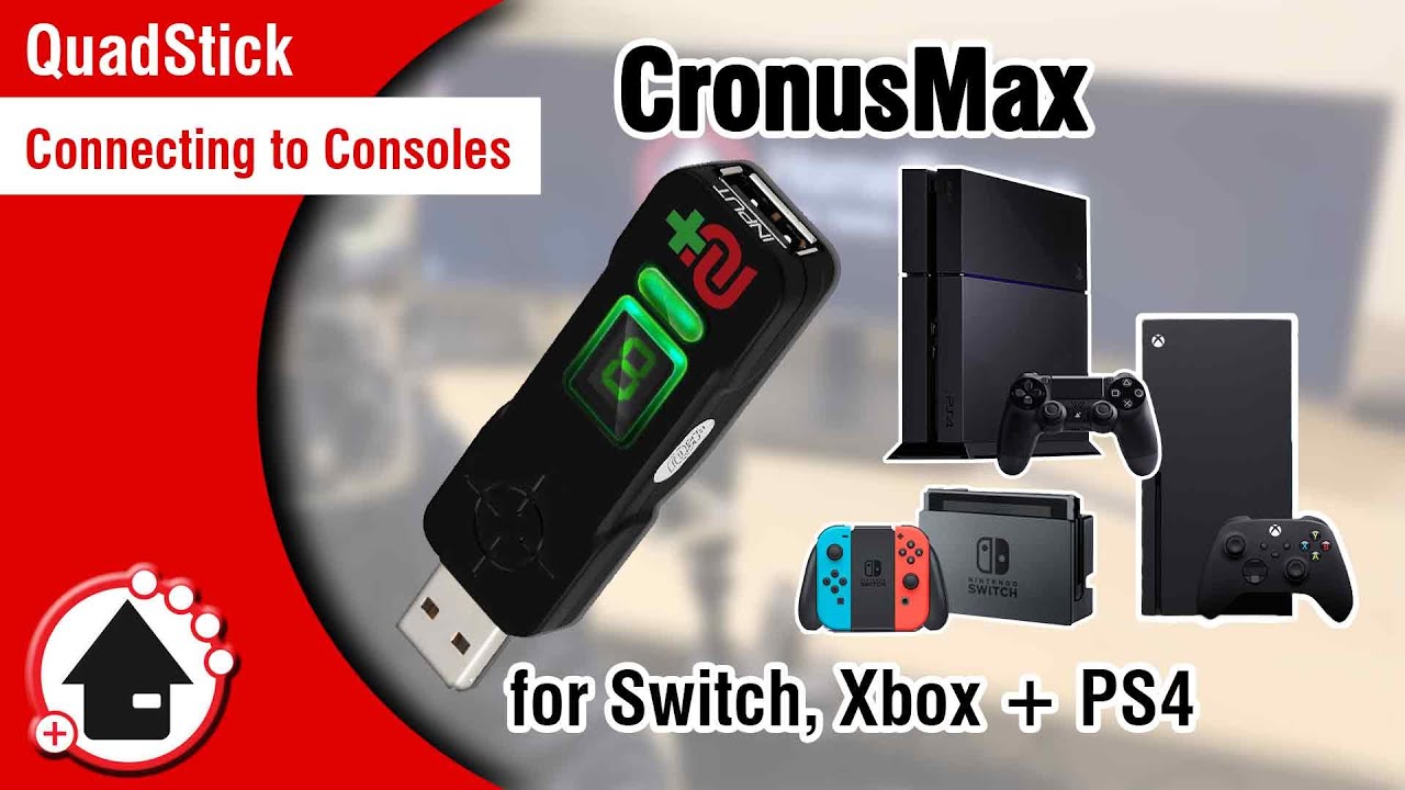 [EN] QuadStick / MyStick | Connecting to Consoles with CronusMax (Switch, PS4, Xbox) - YouTube